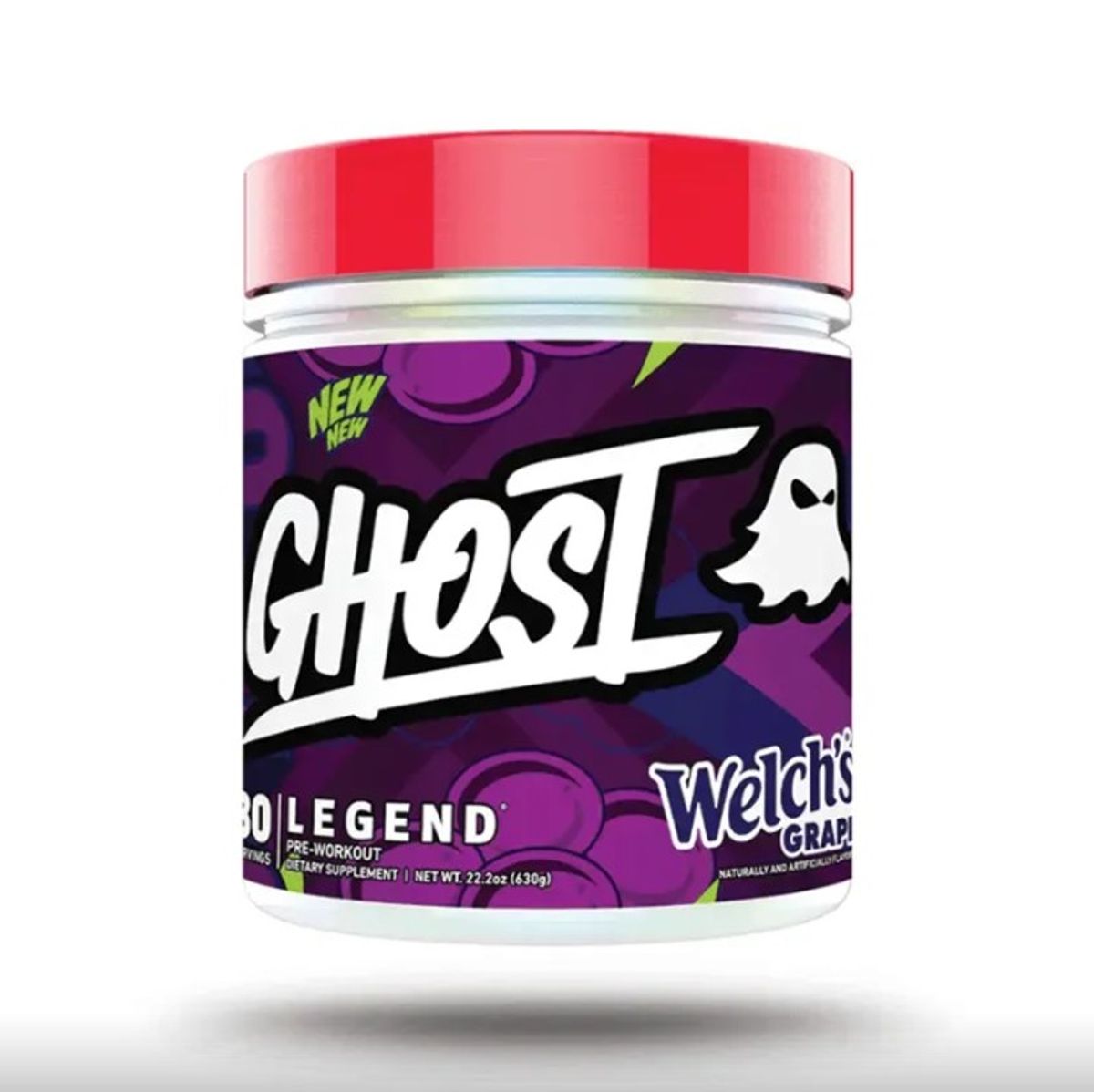 Ghost Legend Pre-Workout - Welchs Grape 630g | Smakfull & Kraftig - Gym.no